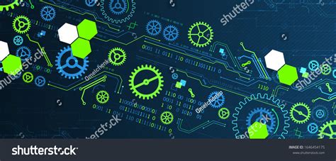 Abstract Technology Concept Computer Code Background Stock Vector Royalty Free 1646454175