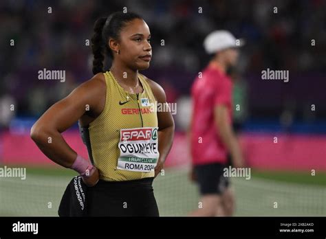 Yemisi Ogunleye During Shot Put Women Final European Athletics Championships 2024 At Olympic