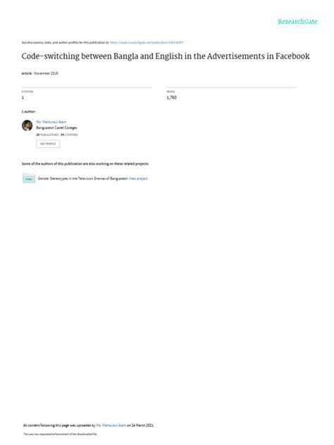 Code Switching Pdf Multilingualism Human Communication