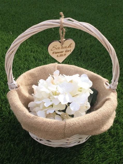 Rustic Flower Girl Baskets Diy