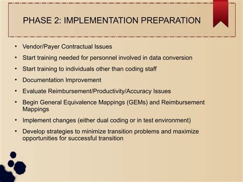 Icd 10 Implementation Information And Plan Ppt