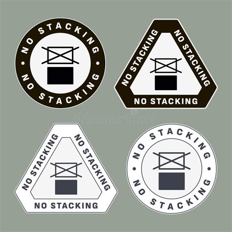 Do Not Stack Packaging Symbol Sign And Label Indicating That Items