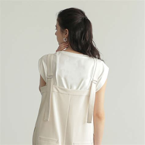 【楽天市場】【sale 最大30％offクーポン 21日9 59迄】撥水 サロペット パンツ オールインワン レディース ボトム ワンピース ワイド ワイドパンツ ストレートパンツ ウエスト