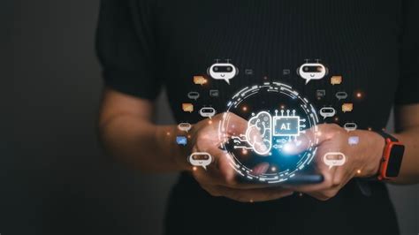 컴퓨터 스마트 지능에서 챗봇을 사용하는 사업가 Ai Chat Gpt Openai가 개발한 Ai 인공 지능과 채팅 온라인