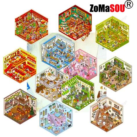 Very Interesting Diy 3d Landscaping Stickers Miniature Cabin Scene