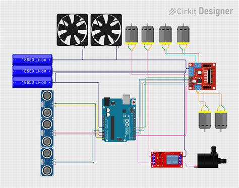 Arduino Controlled Obstacle Avoiding Robot With Relay Activated Water Pump How To Guide And