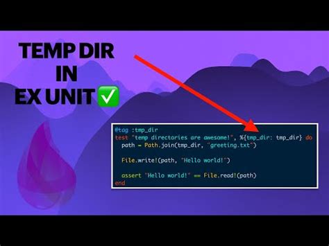 Elixir Streams Easy Concurrent Temp Dirs With ExUnit