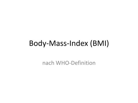 Ppt Body Mass Index Bmi Powerpoint Presentation Free Download Id 3790347