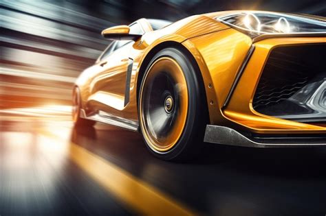 Premium Photo Blur Fast Speed Super Car Part High Performance Abstract For Background