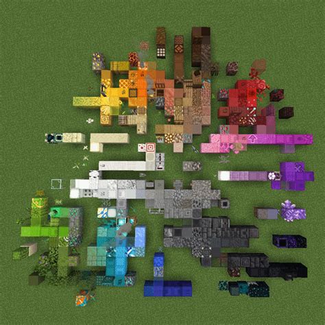 Colour Wheel With Every Blockitem Rminecraftgradients
