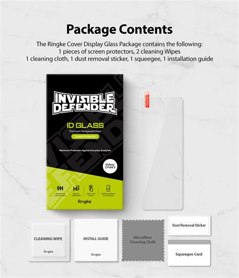 Galaxy Z Fold 3 Screen Protector Cover Display Glass Ringke