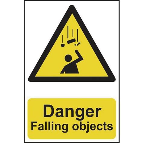 Shop Slingsby Danger Falling Objects Sign Slip Trip Fall Hazard Signs Zoro UK Business