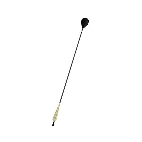 Larp Arrow Rounded Head Black Shaft