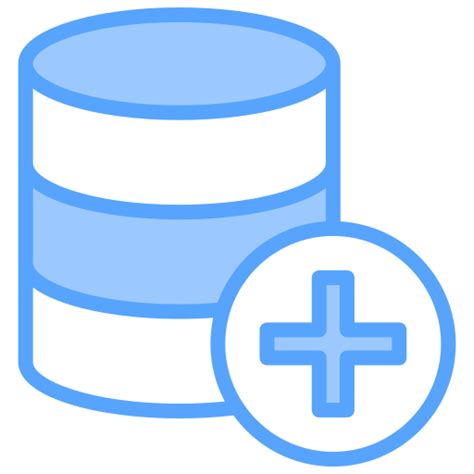 Add Database Generic Blue Icon