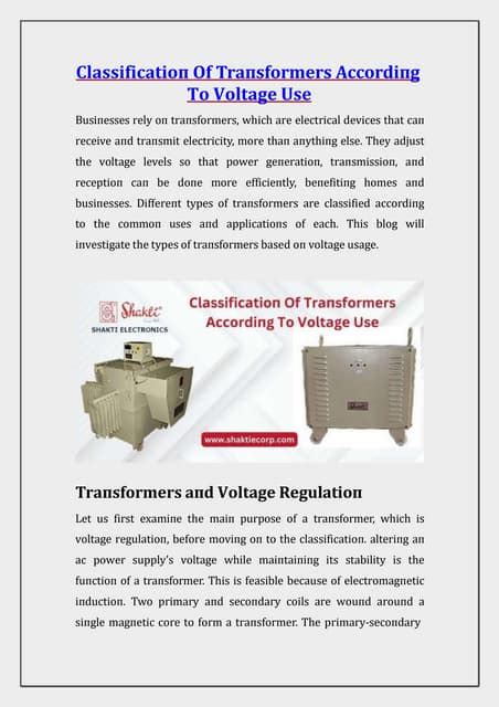 Benefits Of Isolation Transformers In The Industrial Sector Pdf