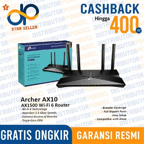 Jual Tp Link Archer Ax Ax Dual Band Gigabit Wi Fi Router Archer Ax Shopee Indonesia