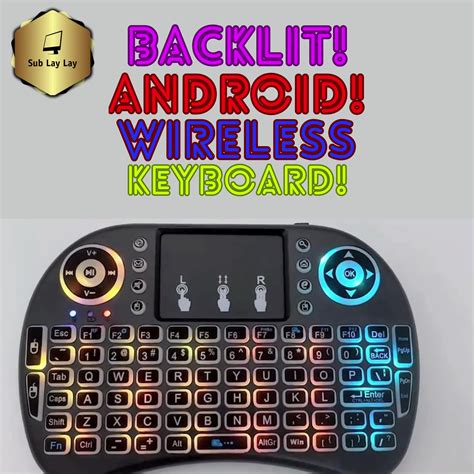 Rgb Mini Wireless Keyboard Air Touchpad Mouse Rechargeable Battery Backlit Perfect For