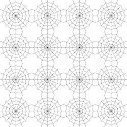 Symmetrical Spider Web Seamless Pattern Modern Vector Image