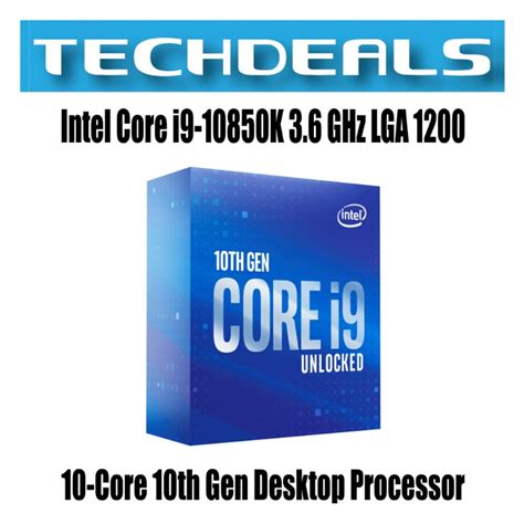 Intel Core I9 10850k 3 6 Ghz Lga 1200 10 Core 10th Gen Desktop Processor Computers And Tech