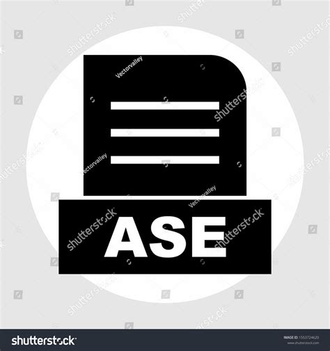 Ase File Isolated On Abstract Background Stock Illustration Shutterstock