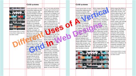 Different Uses Of A Vertical Grid In Web Designs