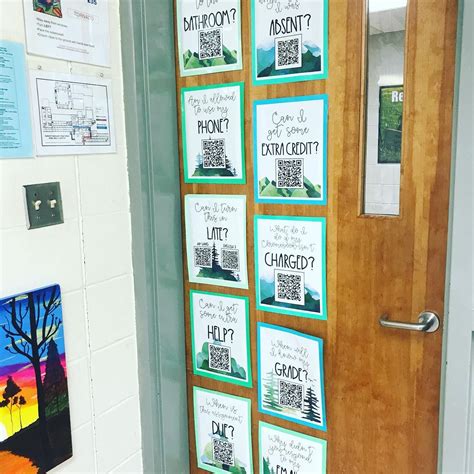 Qr Codes For Frequently Asked Questions Classroom Setup Elementary High School English