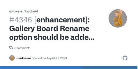 Enhancement Gallery Board Rename Option Should Be Added To Context