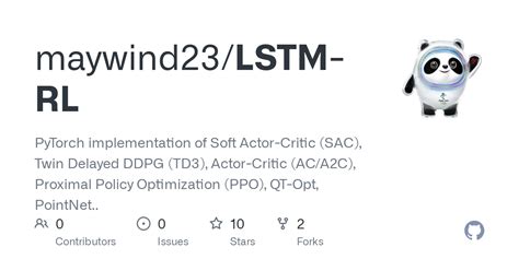 Github Maywind23lstm Rl Pytorch Implementation Of Soft Actor Critic