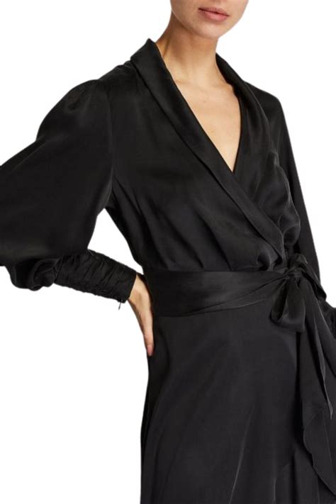 Zimmermann Silk Wrap Midi Dress