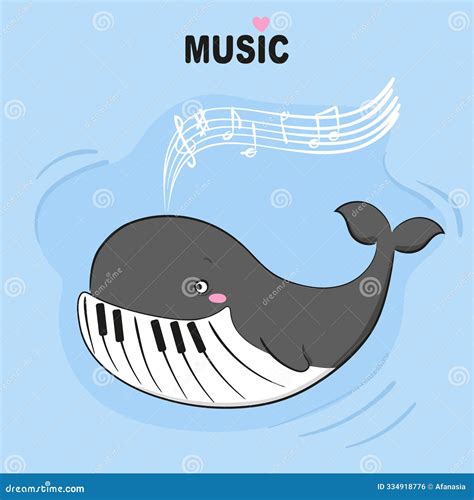 Cute Singing Capybara Black Line Vector Illustration 349732346