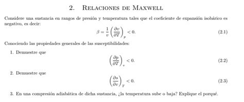 Solved Maxwell Relationships Consider A Substance In
