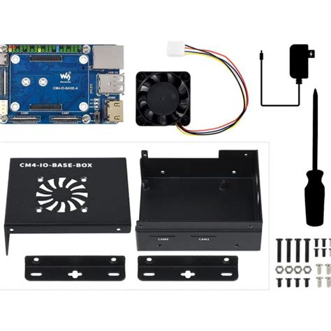Вычислительный модуль Raspberry Pi 4 Cm4 Io Base A с металлическим