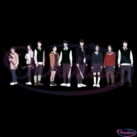 All Of Us Are Dead Characters Pack Svg Digital File Korean Drama Oladino