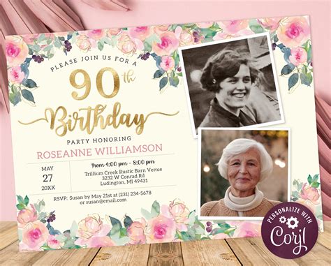 Invitation Cards For 90th Birthday Party Oultet Website