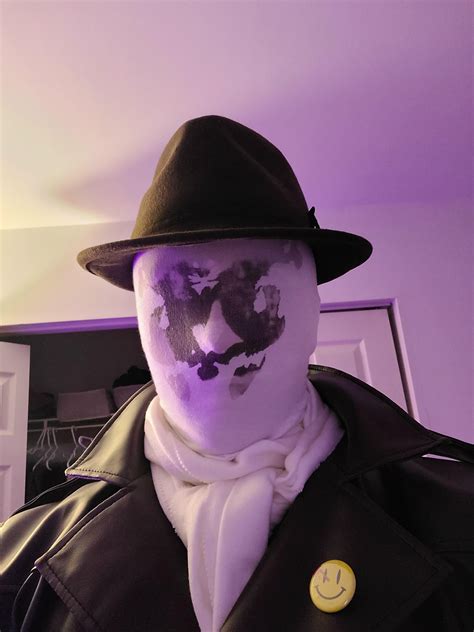 Just Finished My Rorschach Costume Still Need A New Band For Around