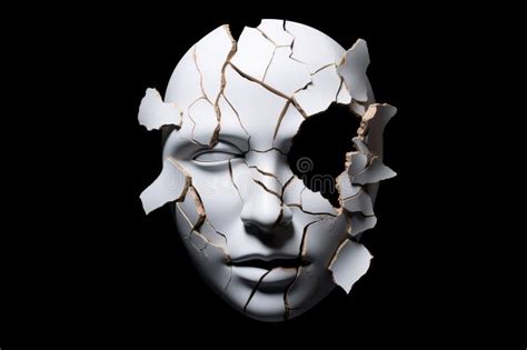 Broken Porcelain Headai Generated Stock Illustration Illustration Of