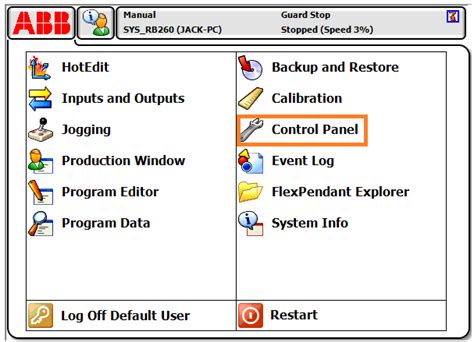 Inputoutput Signals Of Abb Robots Configure On The Teach Pendant Multiple Images