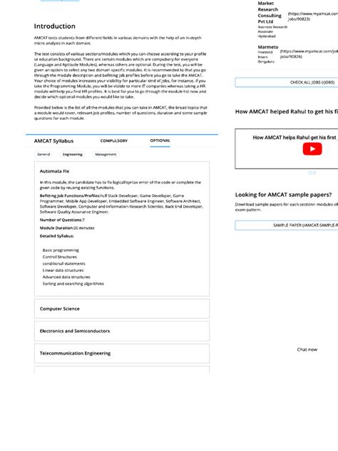 Amcat Syllabus 2 Pdf