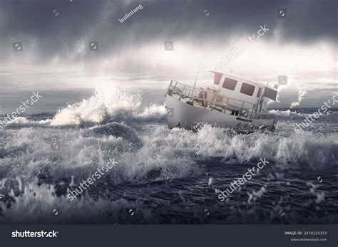 Ocean Storm Ship Sea Storm Wander