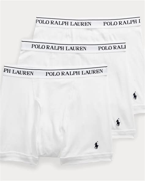 Mens Polo Cotton Boxer Brief Underwear 3 Pack Polo Ralph Lauren