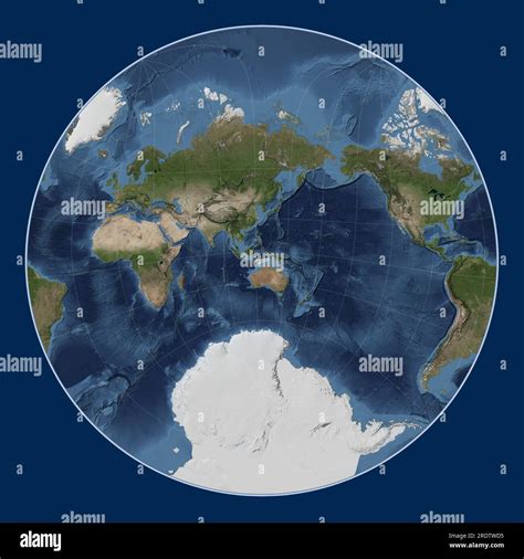Timor Tectonic Plate On The Blue Marble Satellite Map In The Lagrange Oblique Projection