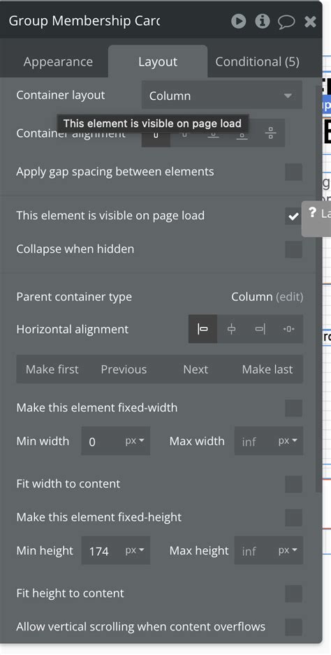 Where Did Adjust Element Height Option Go From Run Mode Rendering Questions Bubble Forum