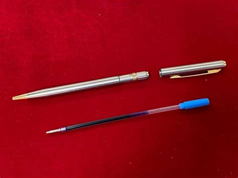 Writing Instruments And Accessories Lance Ball Pen Silver Gold Colour