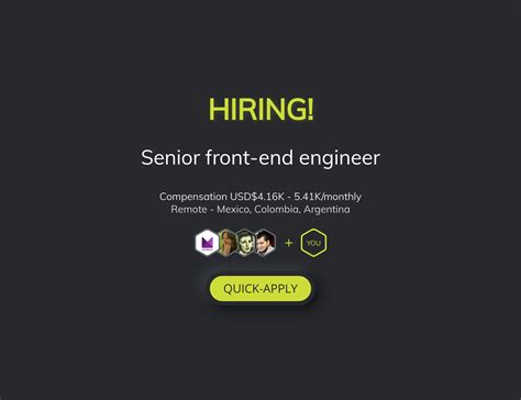 Senior Front End Engineer At Morada Uno Torre