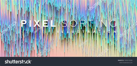 Pixel Sorting Glitch Art Style Minimal Stock Vector Royalty Free Shutterstock