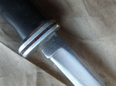 Vintage 1967 72 2 Line Inverted Buck Usa 118 Knife No Sheath 3915237268