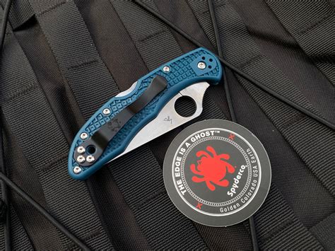 Spyderco Delica 4 Blue Frn Lightweight Scales W K390 Full Serrated