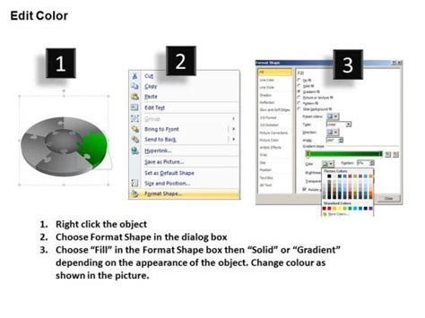 PowerPoint Design Slides Global Pie Chart Puzzle Process Ppt Template