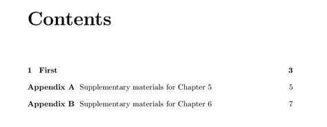 Table Of Contents Romove Boldface From Chapter Names Of Appendices In Toc Latex TeX LaTeX