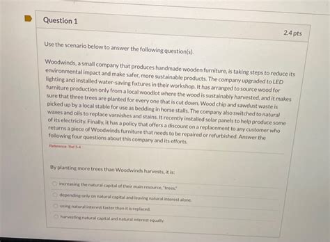 Solved Question 1 24 Pts Use The Scenario Below To Answer